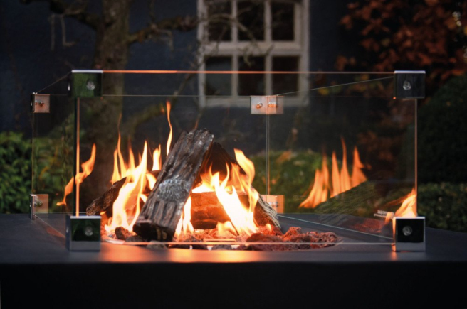 Happy Cocooning Firetable Rectangular Black | Lounge & Dining | Firepit ...
