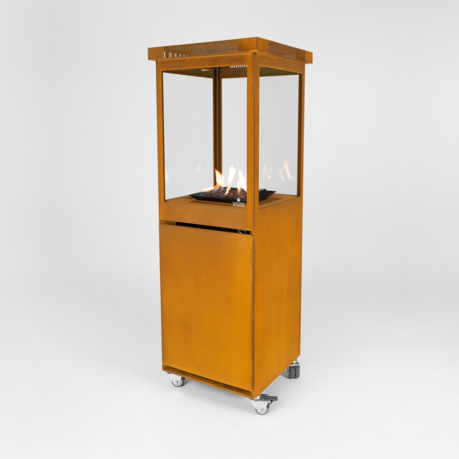 Buy Sunwood Marino Patio Corten steel gas fire? │Free cover │ Firepit ...