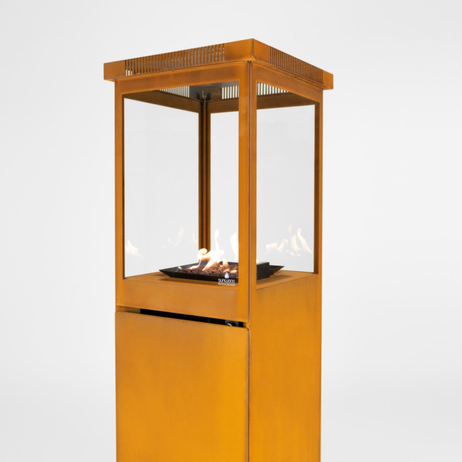 Buy Sunwood Marino Patio Corten steel gas fire? │Free cover │ Firepit ...