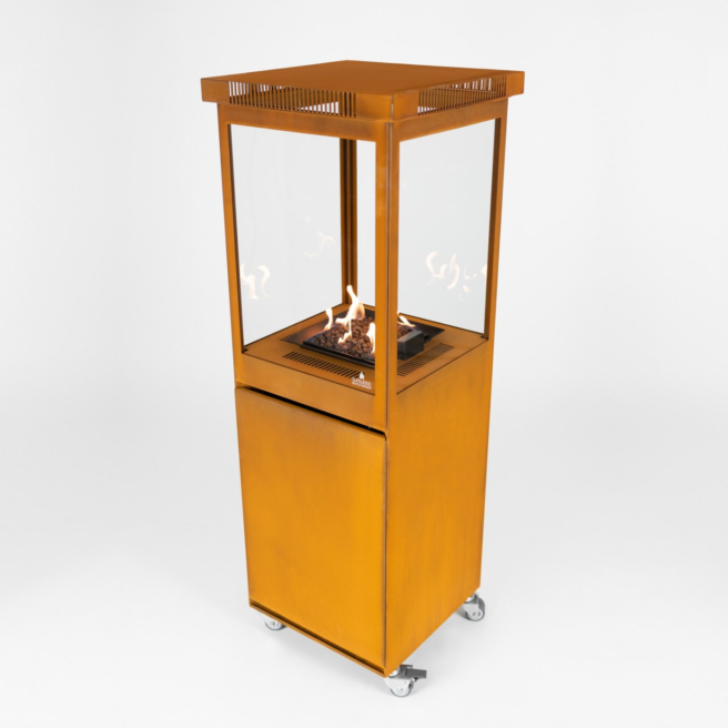 Buy Sunwood Marino Patio Corten steel gas fire? │Free cover │ Firepit ...