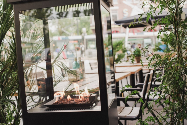 Buy Sunwood Marino Patio Corten steel gas fire? │Free cover │ Firepit ...